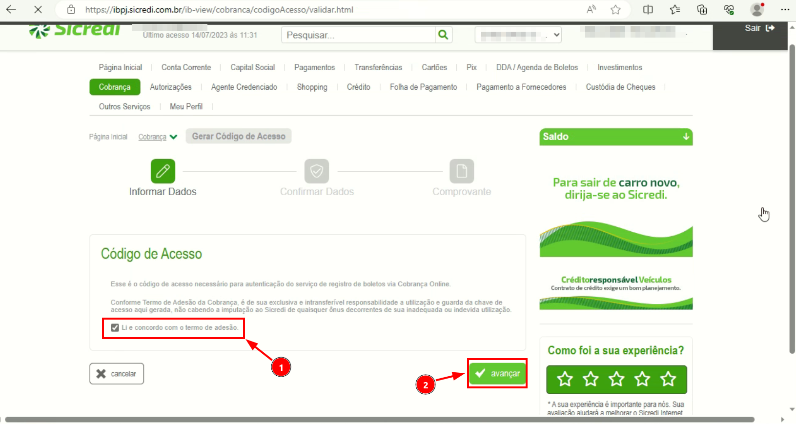 Sicredi API V2 - Como gerar o Token/Código de Acesso (chave master) | IXCWiki