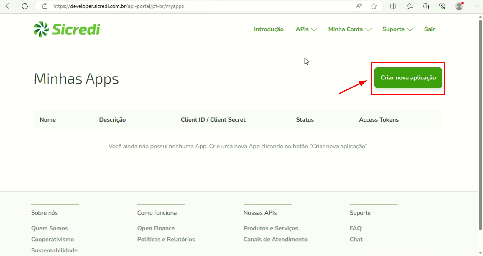 Sicredi API V2 - Como gerar a X-API-KEY | IXCWiki