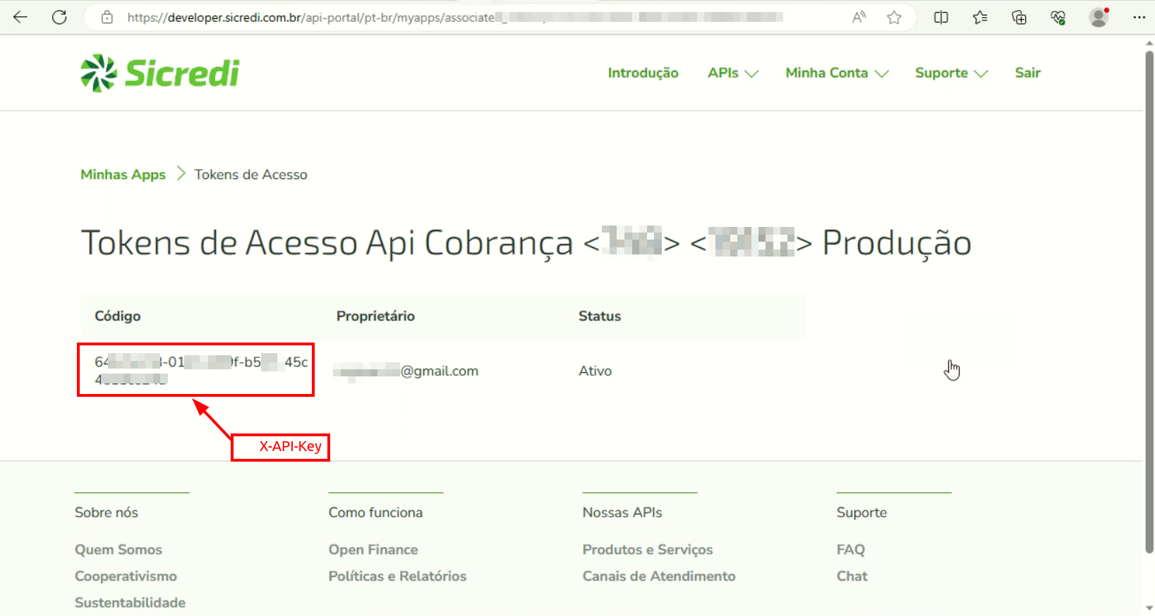 Sicredi API V2 - Como gerar a X-API-KEY | IXCWiki