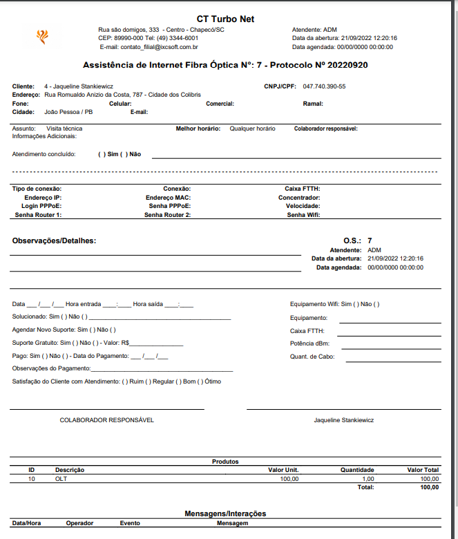 Modelos de OS padrão do IXC | IXCWiki