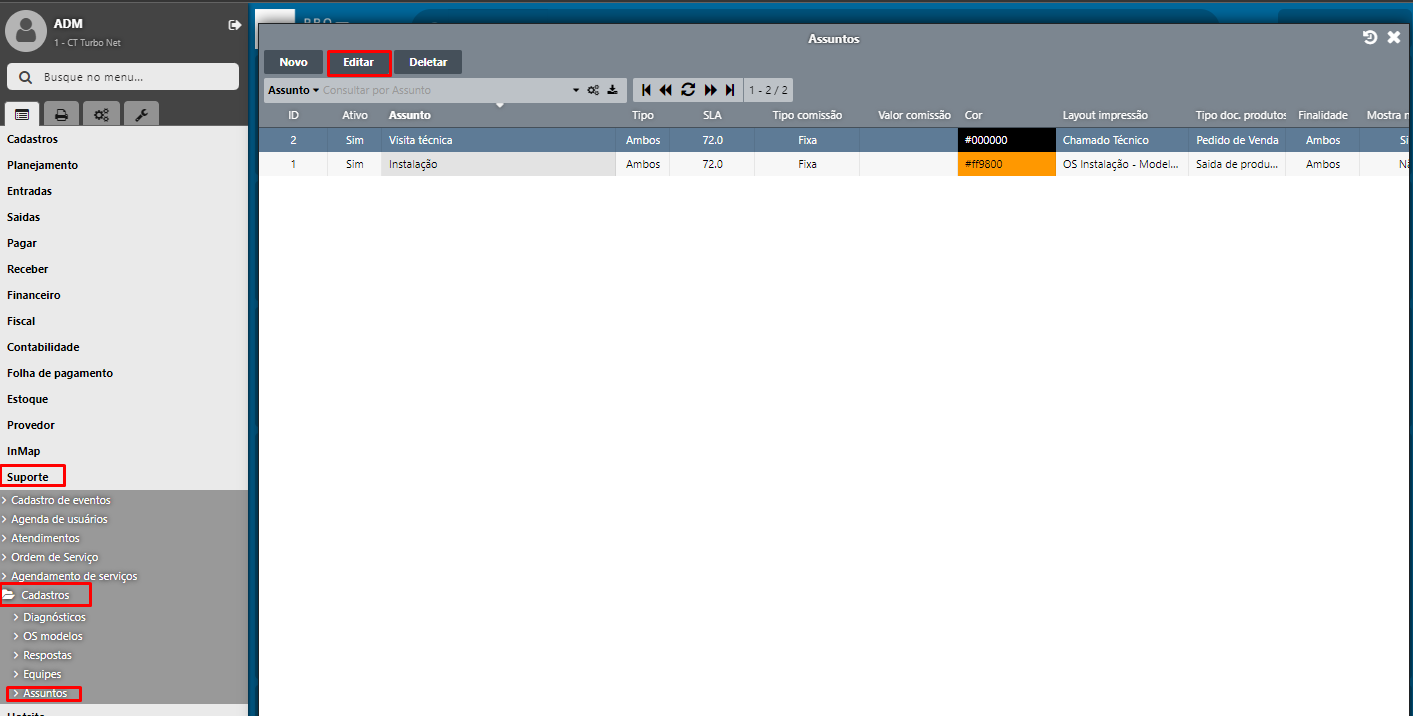 Modelos de OS padrão do IXC | IXCWiki