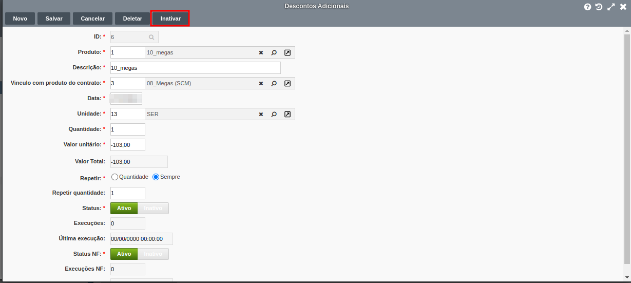 Como criar um Desconto Adicional | IXCWiki